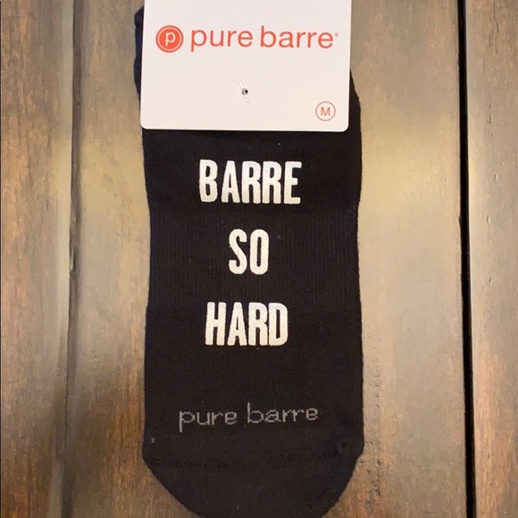 Pure Barre | Accessories | Pure Barre Sticky Socks Barre So Hard | Poshmark
